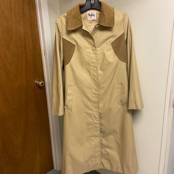Jackets & Coats | Vintage Tan Coat With Brown Accents | Poshmark